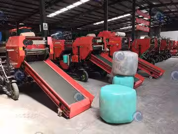 Full-Automatic Silage Baler Machine Forage Baling Equipment
