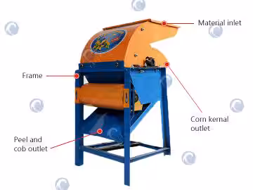 Small Corn Peeler Thresher | Mini Corn Thresher Machine